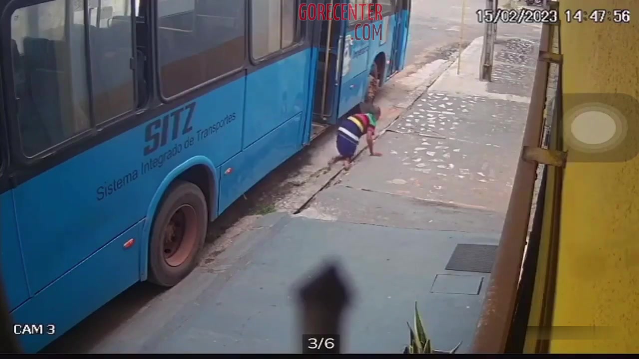Crippled Man Run Over By Bus GoreCenter
