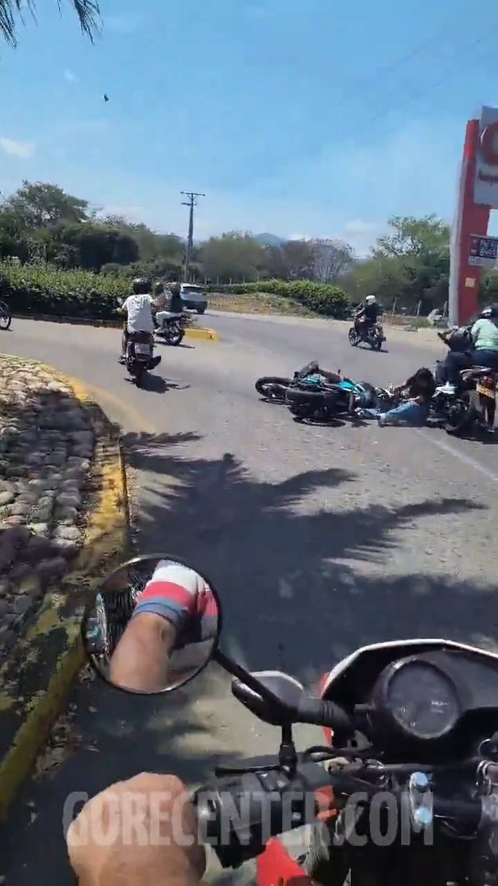 Motorcyclist taken down by hitman • GoreCenter
