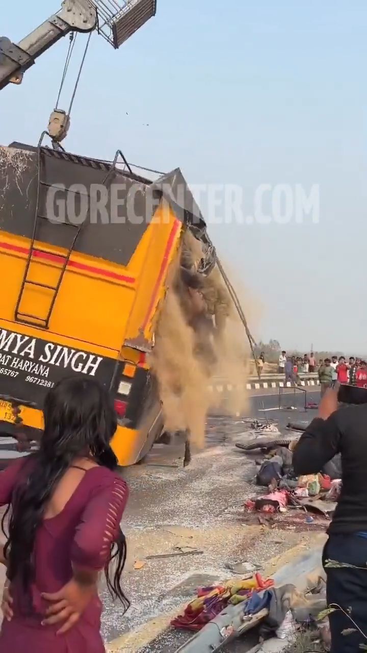 Fatal aftermath of double-decker bus overturning • GoreCenter